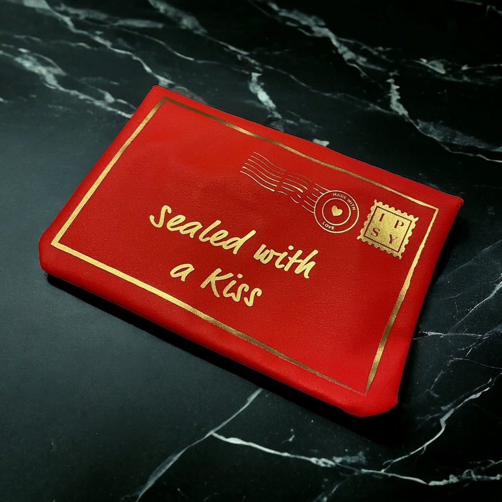 Ipsy Red Snap Button ‘Sealed With A Kiss’ Envelope Po… - Gem